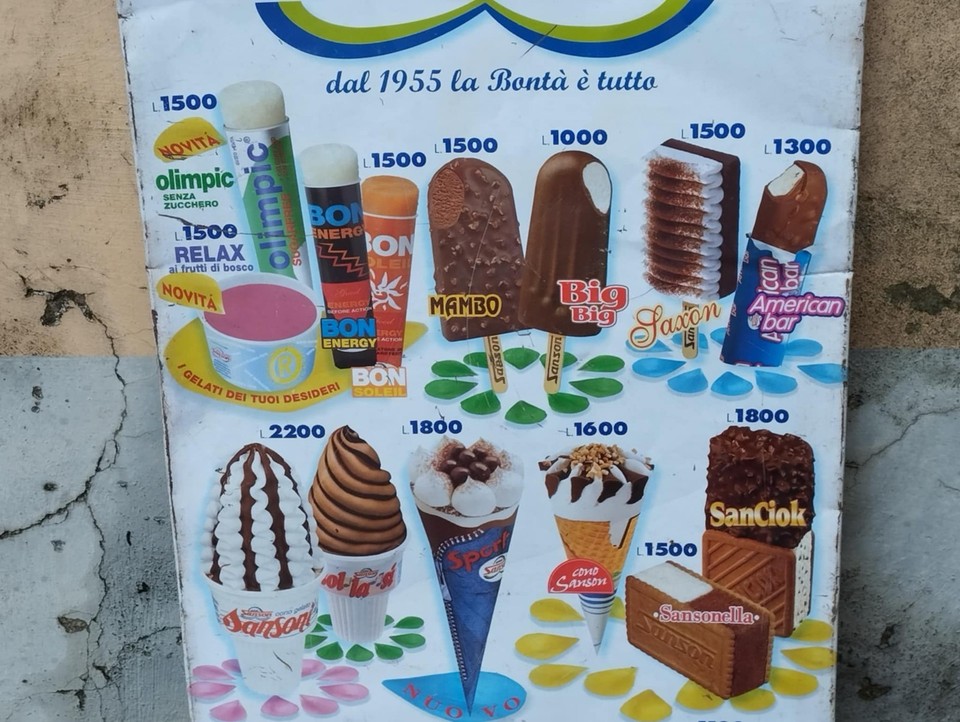 Placa Publicitaria Original Helados Sansón Años '80/'90 En Lata Precios ...