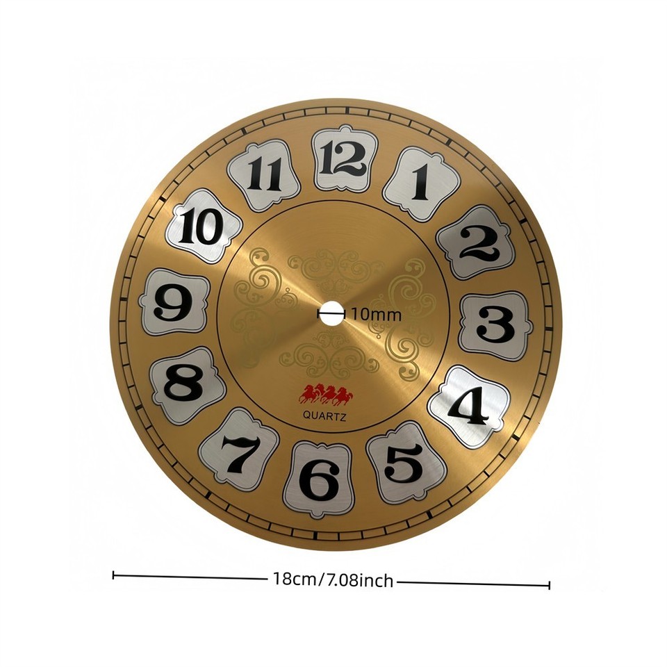 DIY Clock Face Aluminium Wall Clock Living Room Decor Clear Readability ...