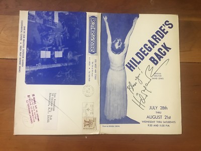 The Incomparable Hildegarde Loretta Sell 70s Autographed Signed Old ...
