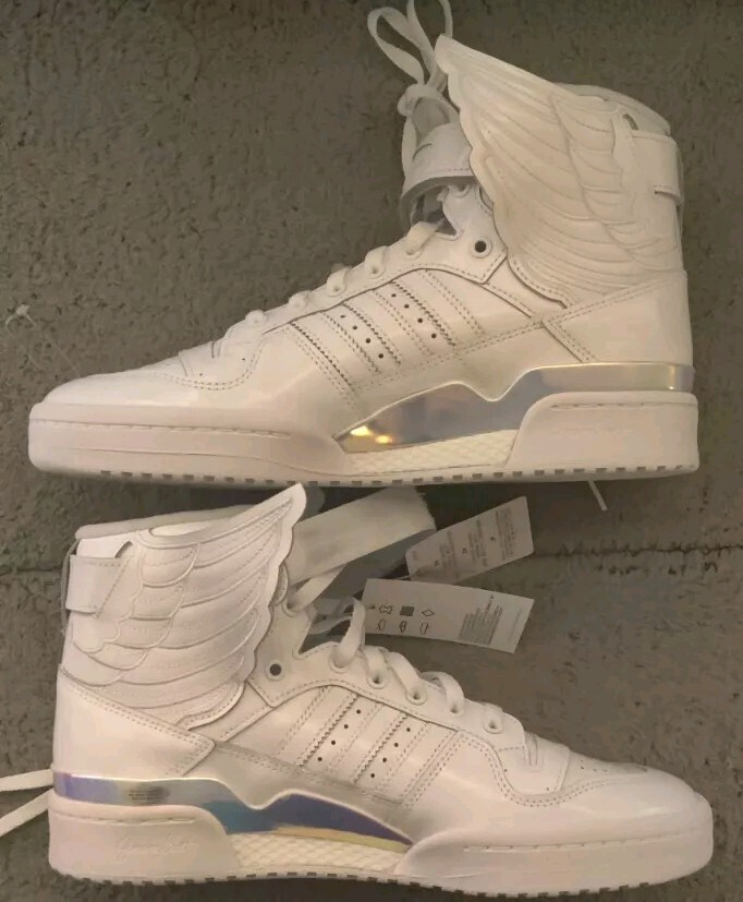 Adidas Forum High x Jeremy Scott Wings 4.0 Men Size 10 White Opal ...