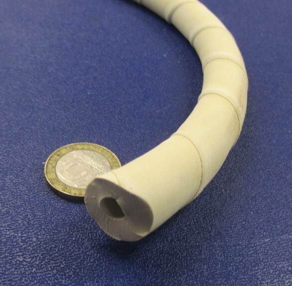 Gum Rubber Tubing, 45 Shore A, Tan, 5/8" x 1/4" x 3/16" Wall x 25 Ft ...