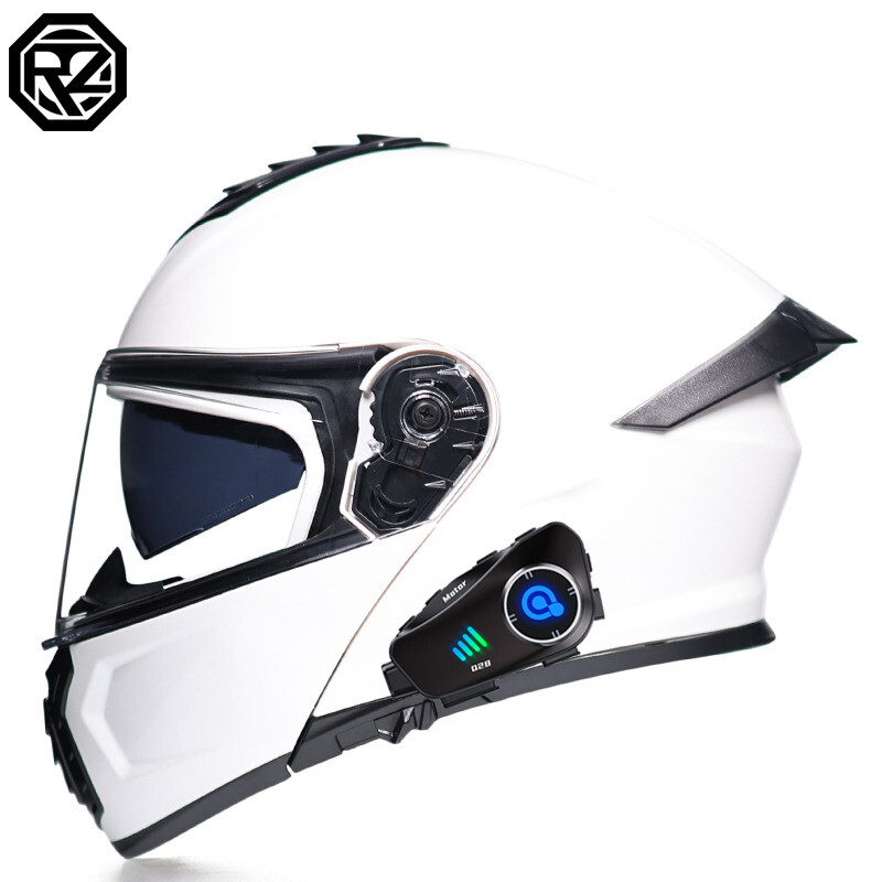 Bluetooth Motorcycle Helmet Built-in Camera Racing Modular Motocross ...