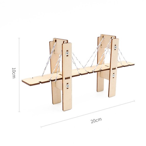 Handmade Wooden Cable-stayed Bridge Truction Kit For Kindergarteners | eBay