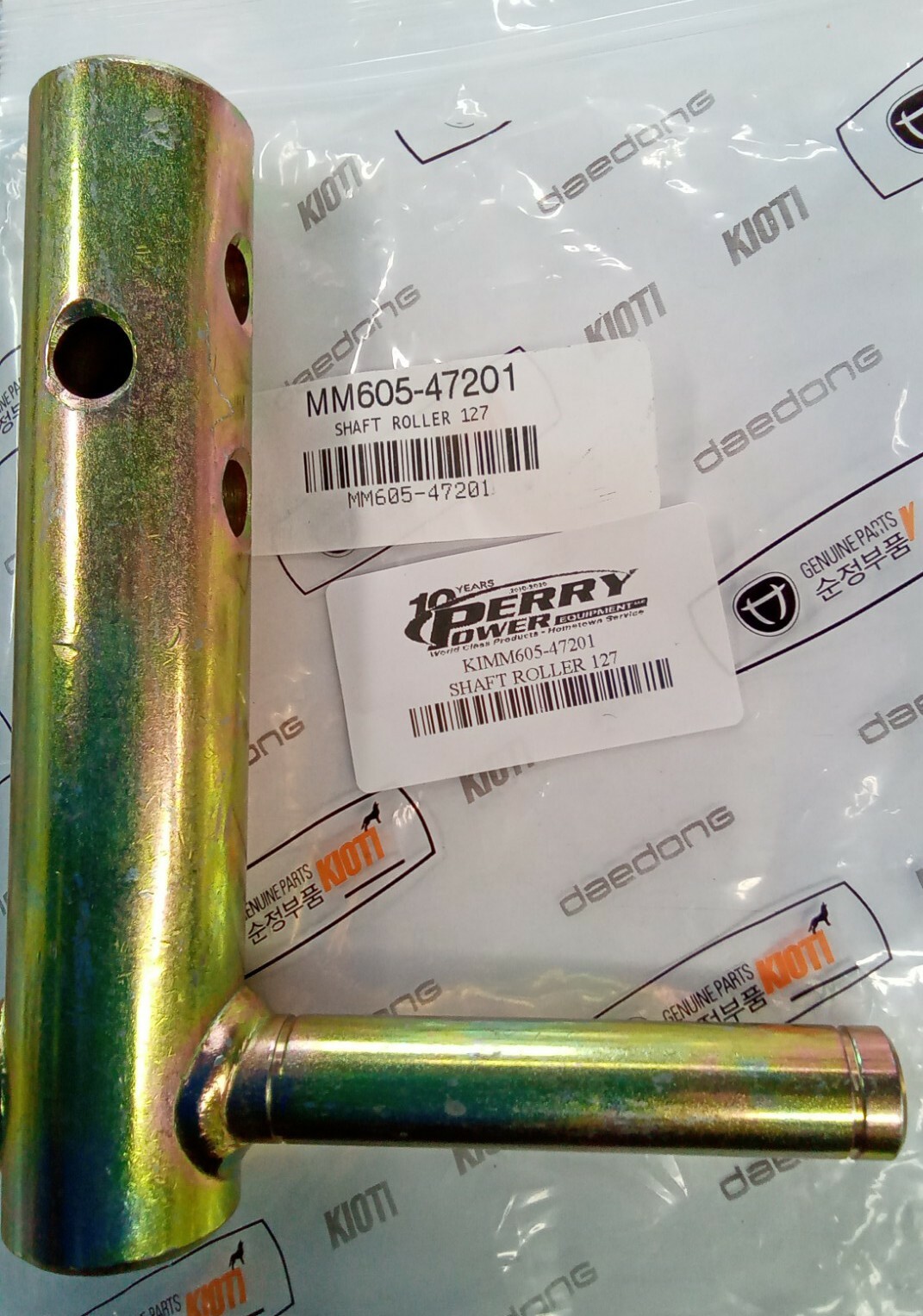 New Genuine OEM KIOTI MM605-47201 127 Roller Shaft for SM2454, SM2460 ...