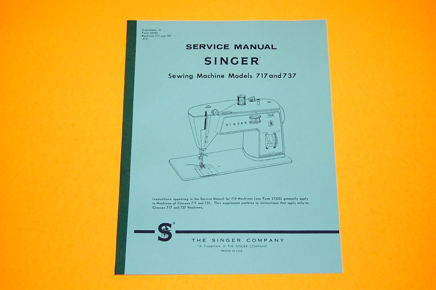 Service Manual on CD: Time, Adjust, Repair, Singer 717 and 737 Sewing ...
