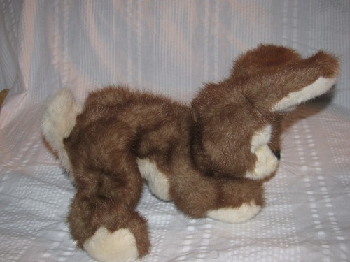Realistic Brown Bunny FLOPPER WISHPETS Lightly Weighted Plush Rabbit | eBay