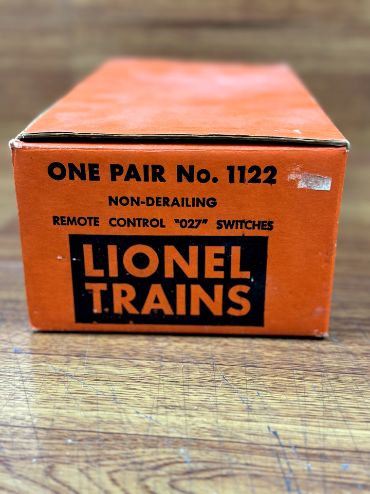 ONE PAIR LIONEL TRAIN NO.1122 NON DERAILING SWITCHES FOR 027. #7 | eBay