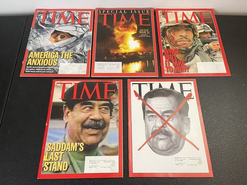 Time Magazine Gulf War Feb March April 2003 Lot Of 5 w/ Saddam Red FREE ...