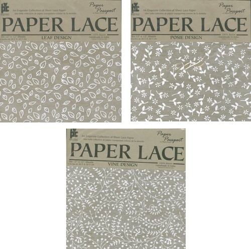 Paper Lace Sheer 12" Scrapbook 6 sheets PICK Leaf Posie Vine | eBay