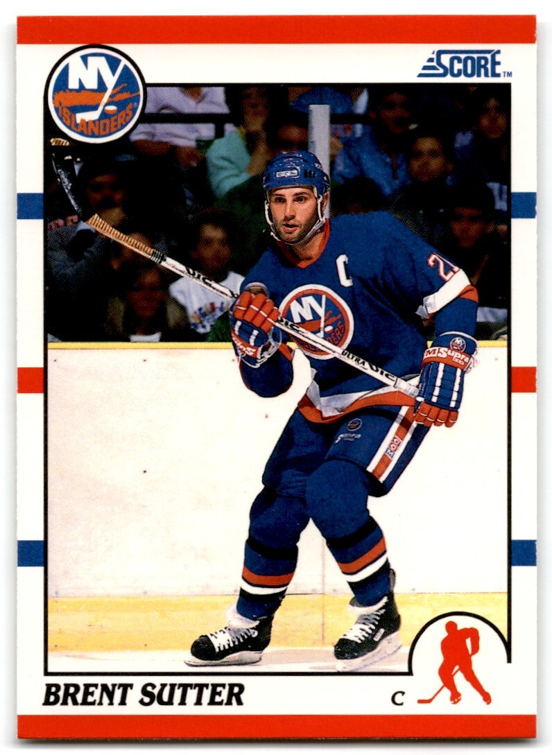 1990-91 Score Brent Sutter New York Islanders #39 | eBay
