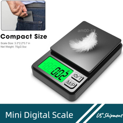 Digital Scale Small 1000G X 0.01G Precision Gram Scale, Pocket Scale ...