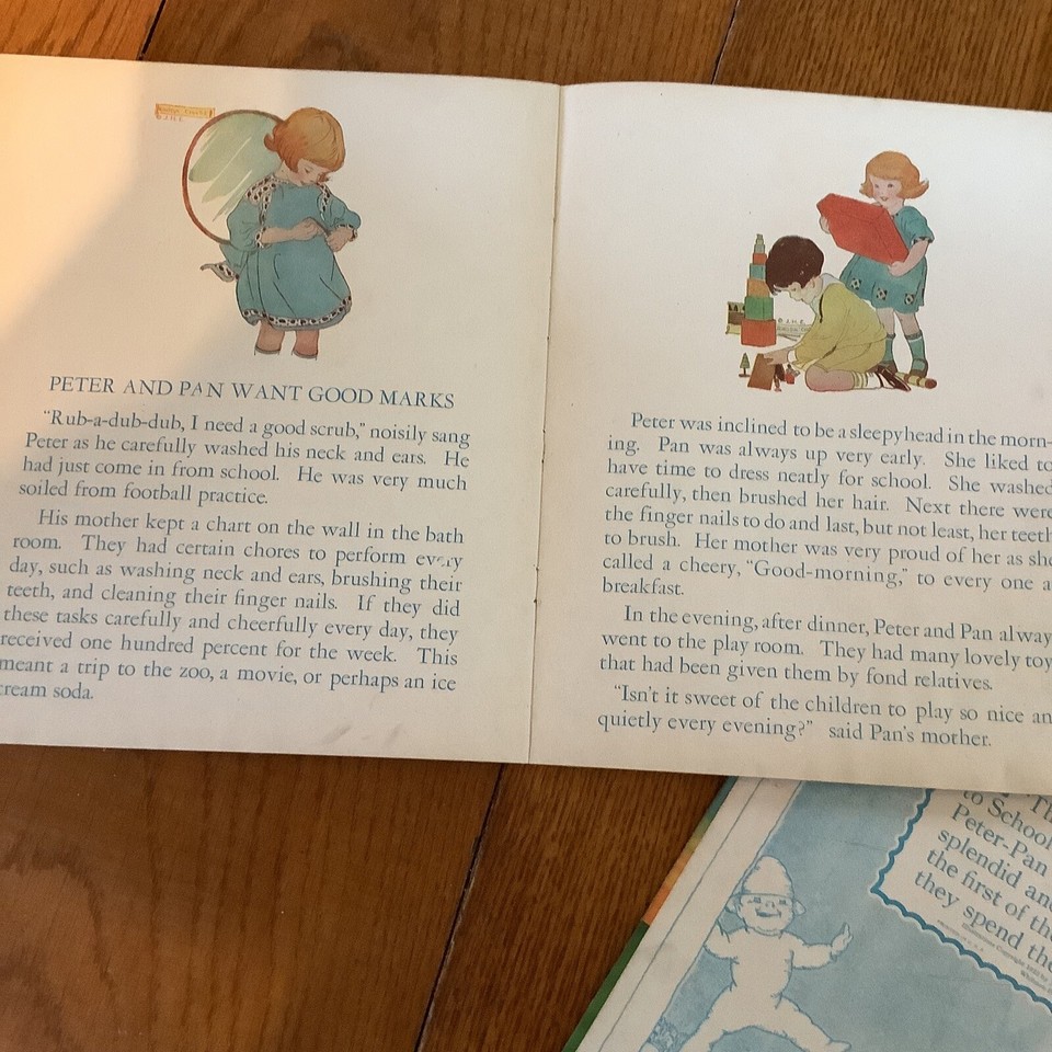 The Peter Pan Twins Are Glad to Help Rhoda Chase Whitman 1928 Vintage ...