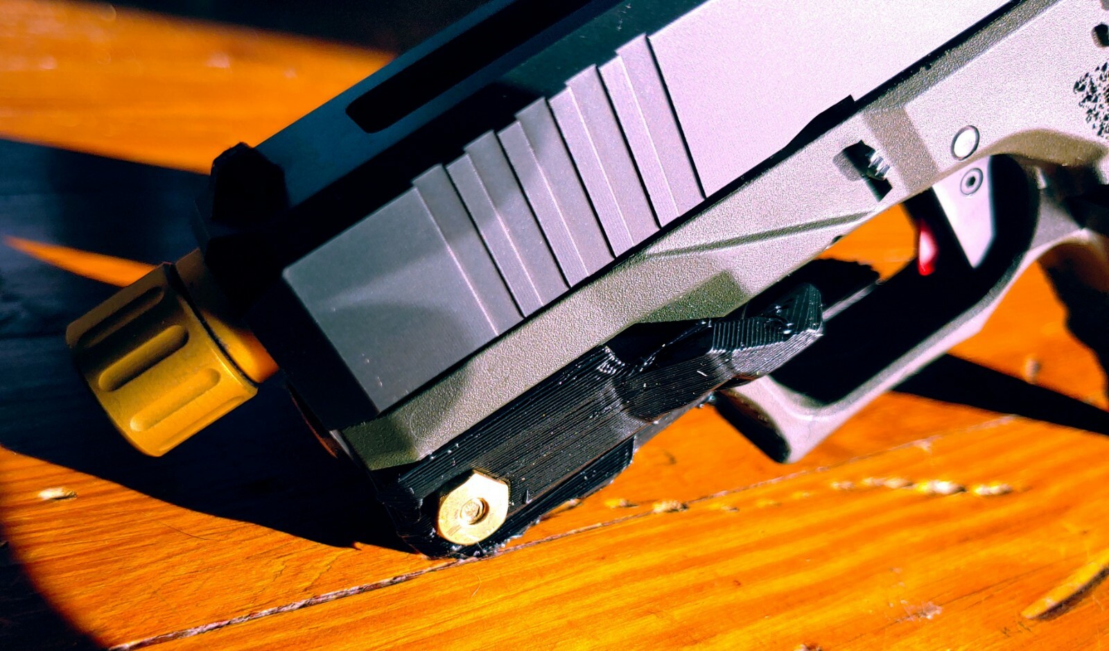 Glock 26 PF940SC P80 Rail Mounted Holster with Gas Pedal Fits G19 P80 ...