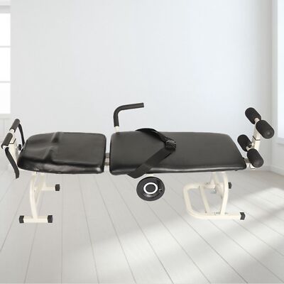Body Stretching Device Cervical Spine Lumbar Traction Bed Table Therapy ...