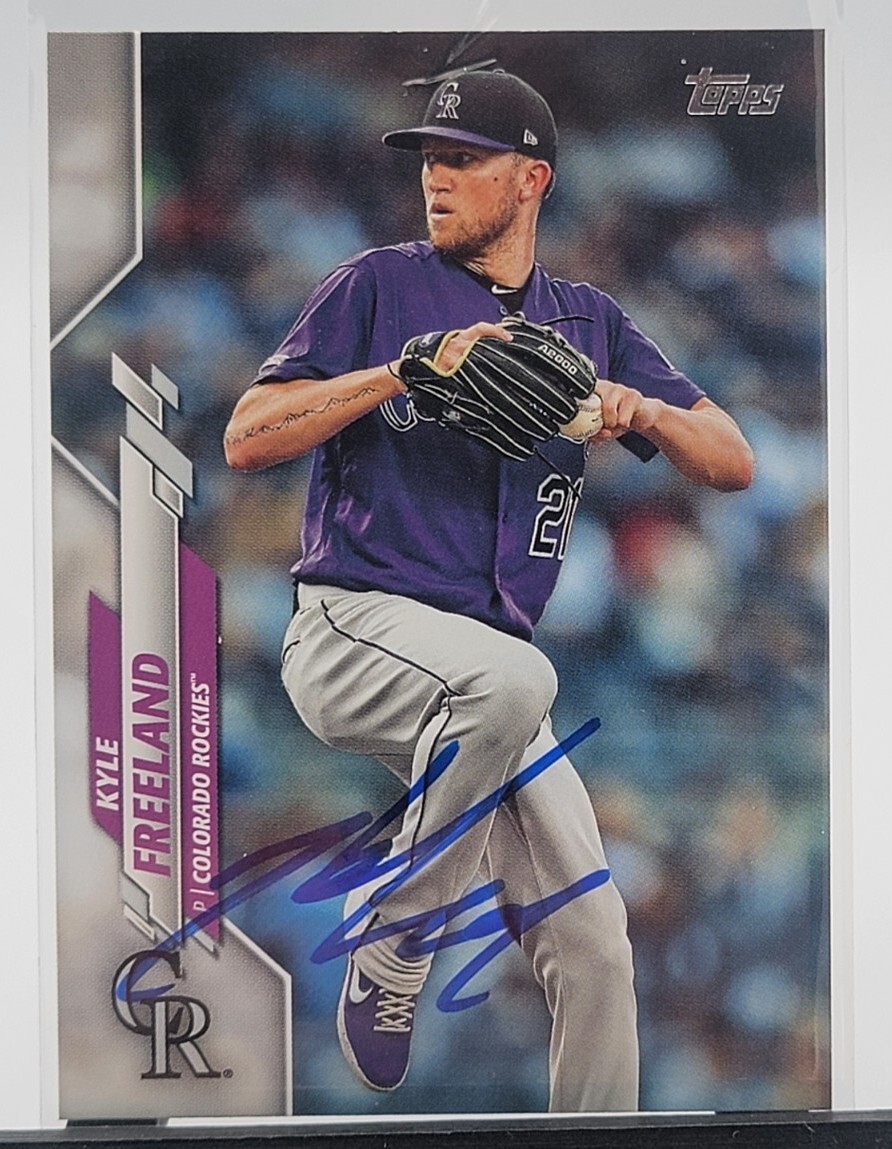 Kyle Freeland Colorado Rockies Signed Autographed 2020 Topps Series Two ...
