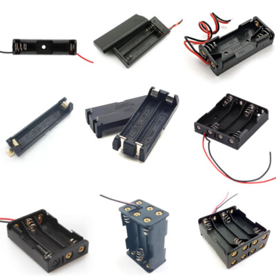 1 2 3 4 6 8 x AAA Battery Holder Cell Case Storage Box Open Enclosed ...