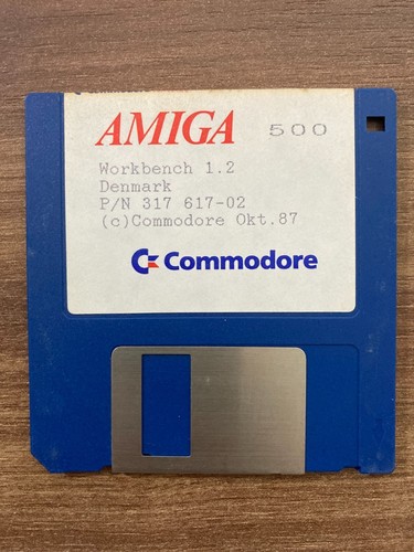 Vintage Amiga 500 Workbench 1.2 Denmark Disk Untested 3.5'' - Rare ...