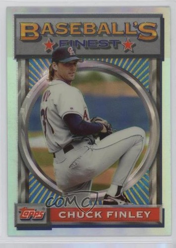 1993 Topps Finest Baseball's Finest Refractor Chuck Finley #72 | eBay