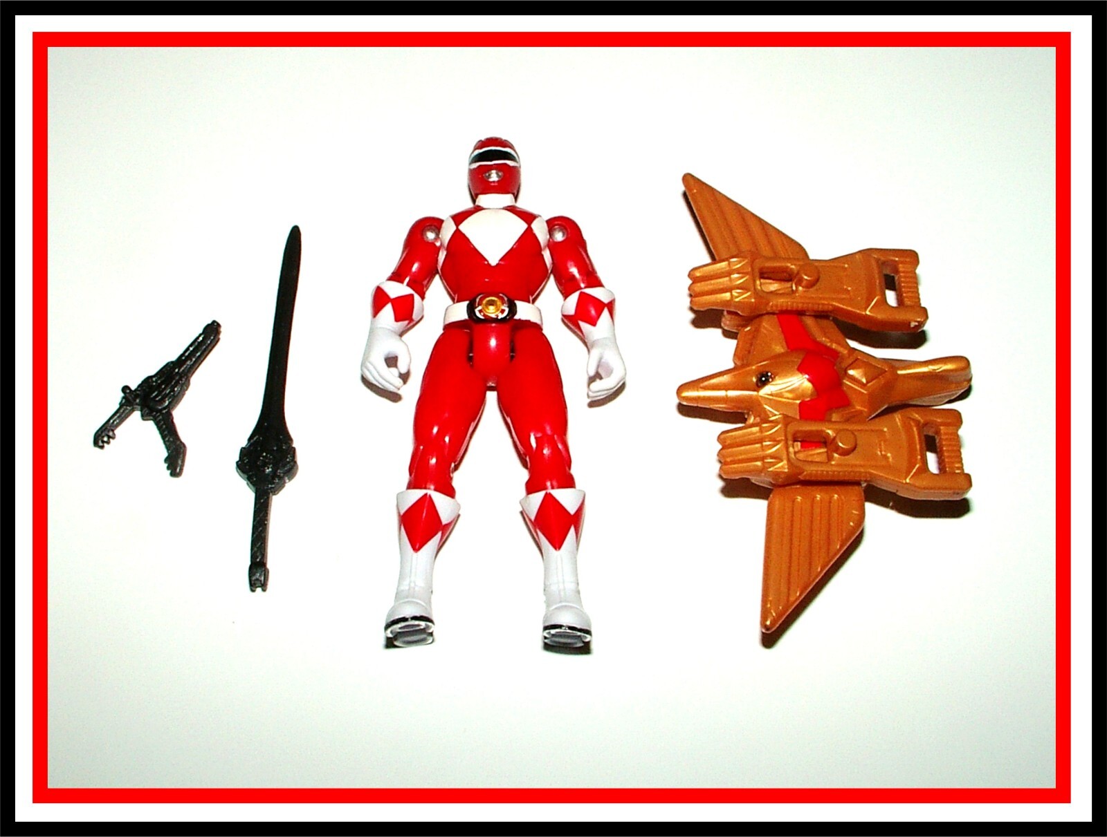2010 Mighty Morphin Power Rangers _ Dino Flyer _ Red Ranger / Jason | eBay