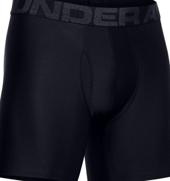 Under Armour Men's Tech 6" Boxerjock - Size 2XL, Black (Pack of 2) for ...