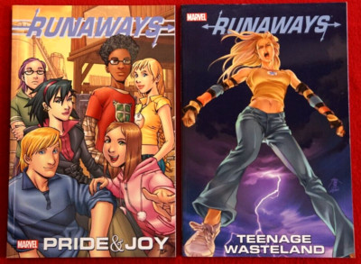 RUNAWAYS Vol 1 & 2 TPB SET, MARVEL COMICS, 2 BOOK LOT | eBay
