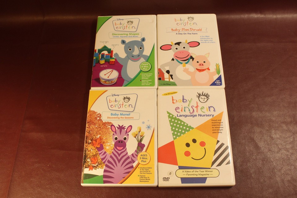 Lot of 8 Baby Einstein DVD Collection Educational DVDs Music Shapes ...