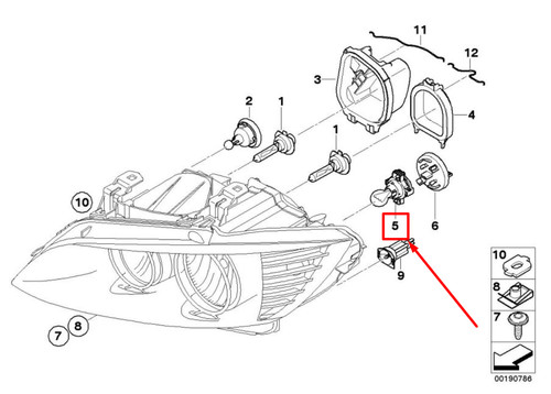 NEW BMW 3 E90 TURN SIGNAL LIGHT BULB 9905468 07119905468 ORIGINAL | eBay