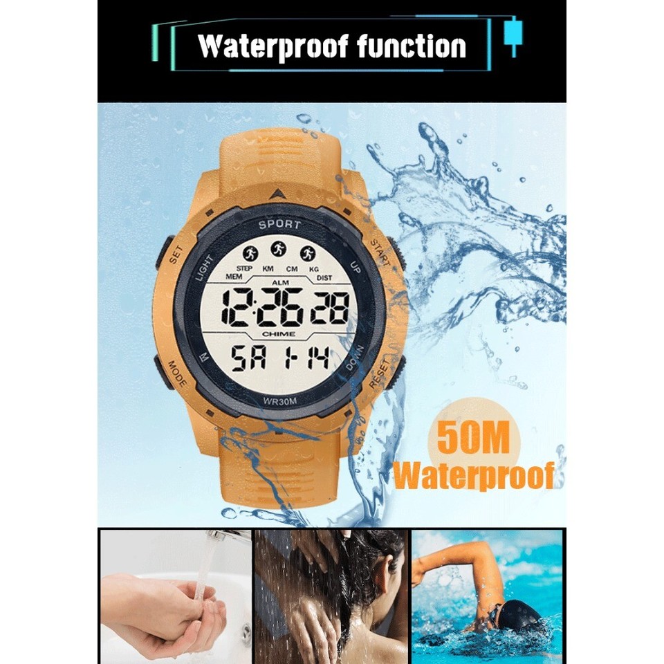 Waterproof Sports Watch Multifunction Luminous Wristwatch Outdoor ...
