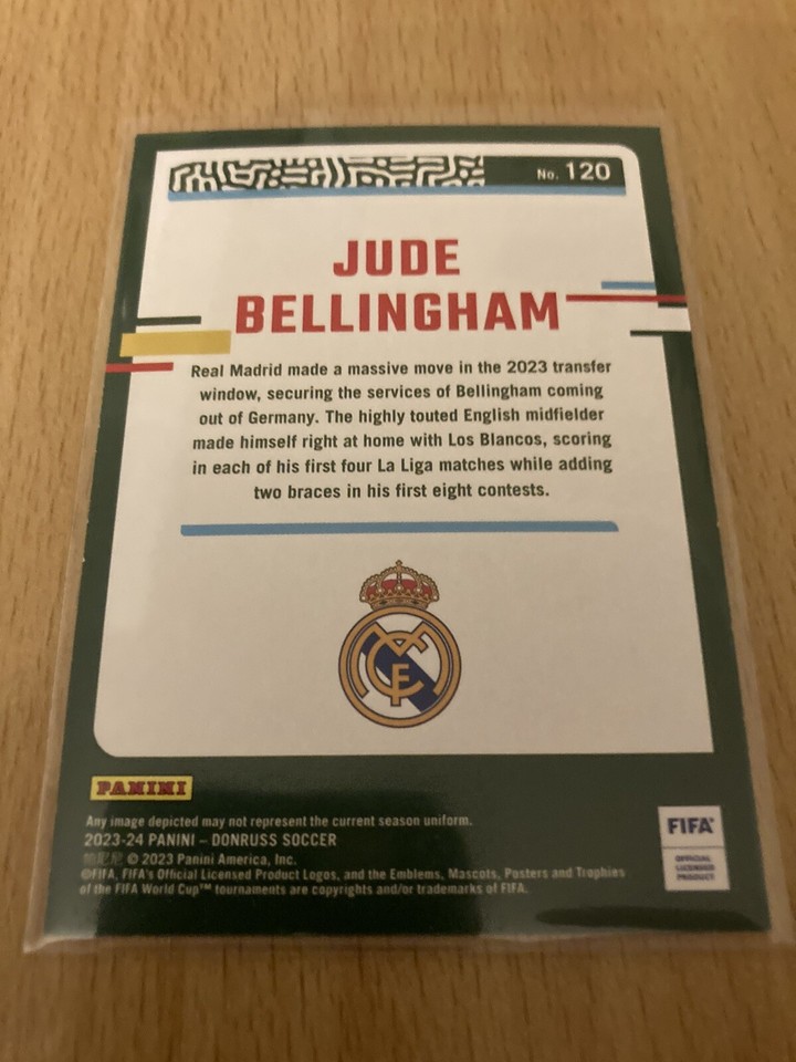 Panini Donruss Soccer 2023-2024 Silver Parallel Jude Bellingham #120 | eBay