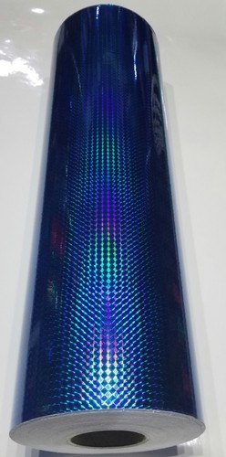 Fluorescent Blue 1/4 inch Holographic Mosaic Prism Sign Plotter Vinyl ...