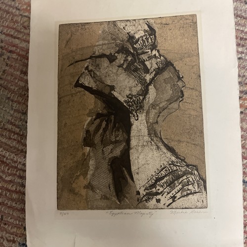 Vintage Mickie Rosen Egyptian Majesty Lithograph | eBay