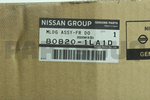 808201LA1D Genuine Nissan MLDG ASSY-FR DO 80820-1LA1D | eBay