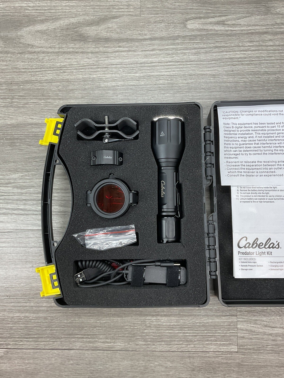 Cabelas Predator Light Kit Red/Green Lenses Flashlight Remote Switch ...