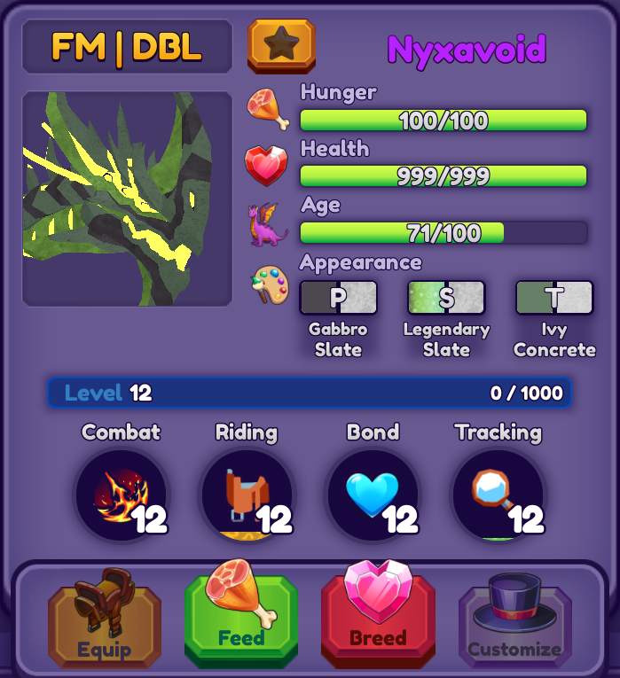 Nyxavoid | Dragon Adventures | DA | Roblox | eBay