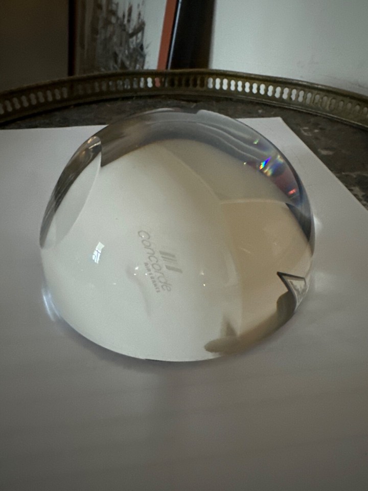 Air France Concorde Crystal Paperweight by Cristal de Sevres | eBay