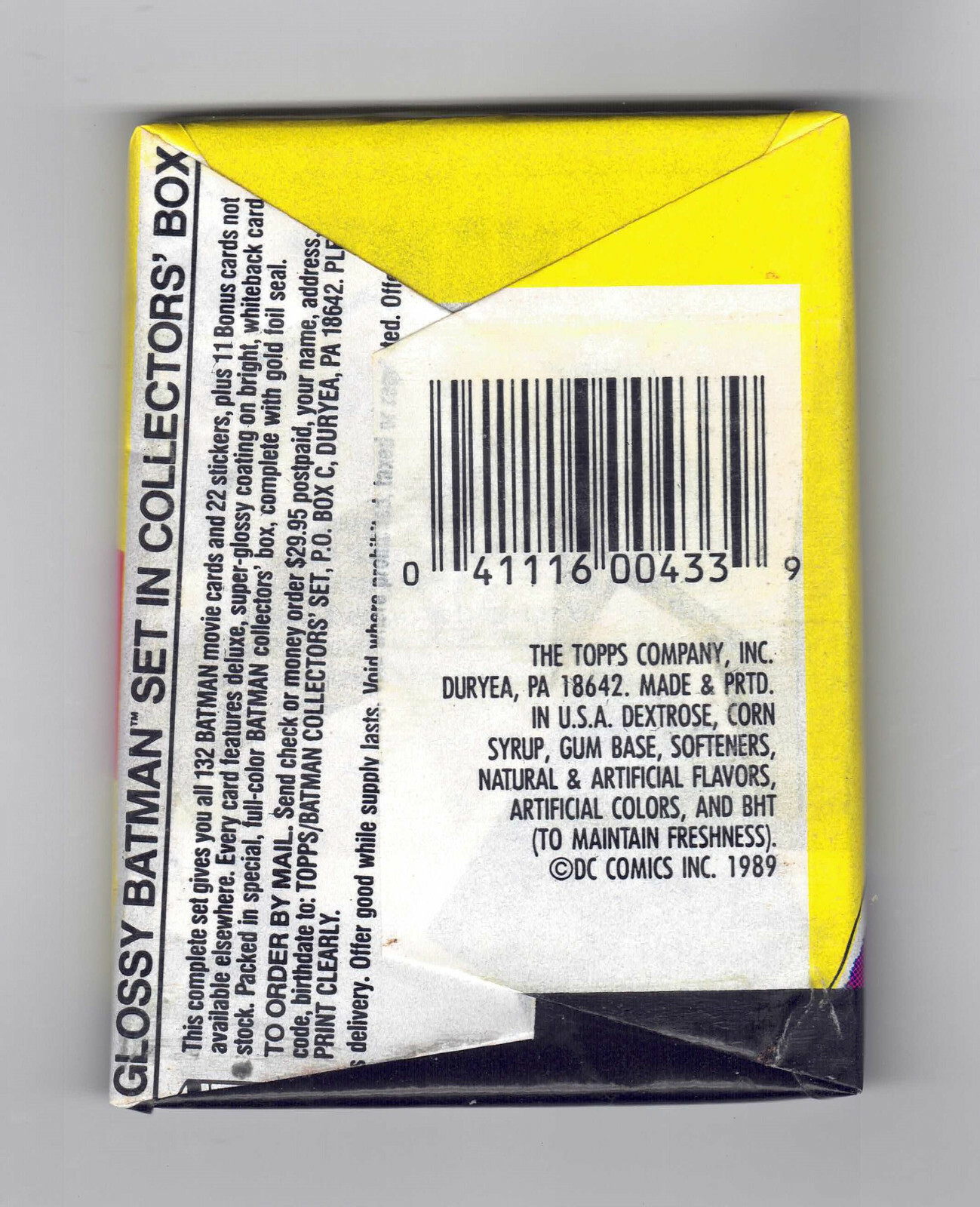 1989 TOPPS Batman Series 1 Movie Trading Card Wax Box 36 Unopened Packs ...