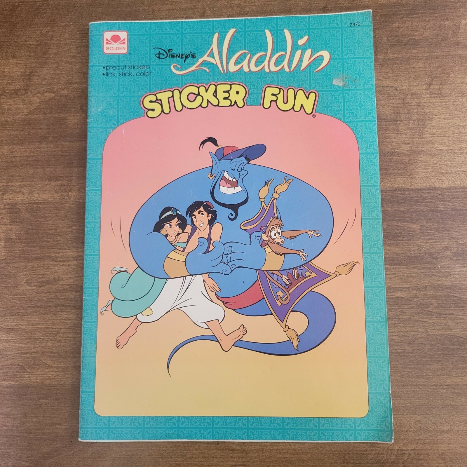 VTG Disney Aladdin sticker book New And Unsused With Paper Dolls 92 ...