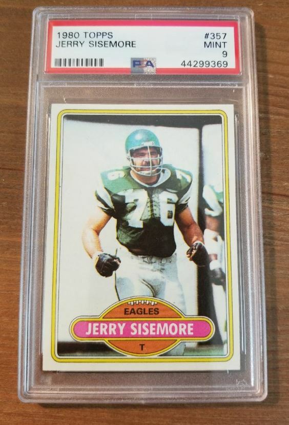 1980 Topps - Jerry Sismore #357 - PSA 9 - Philadelphia Eagles - Low POP ...