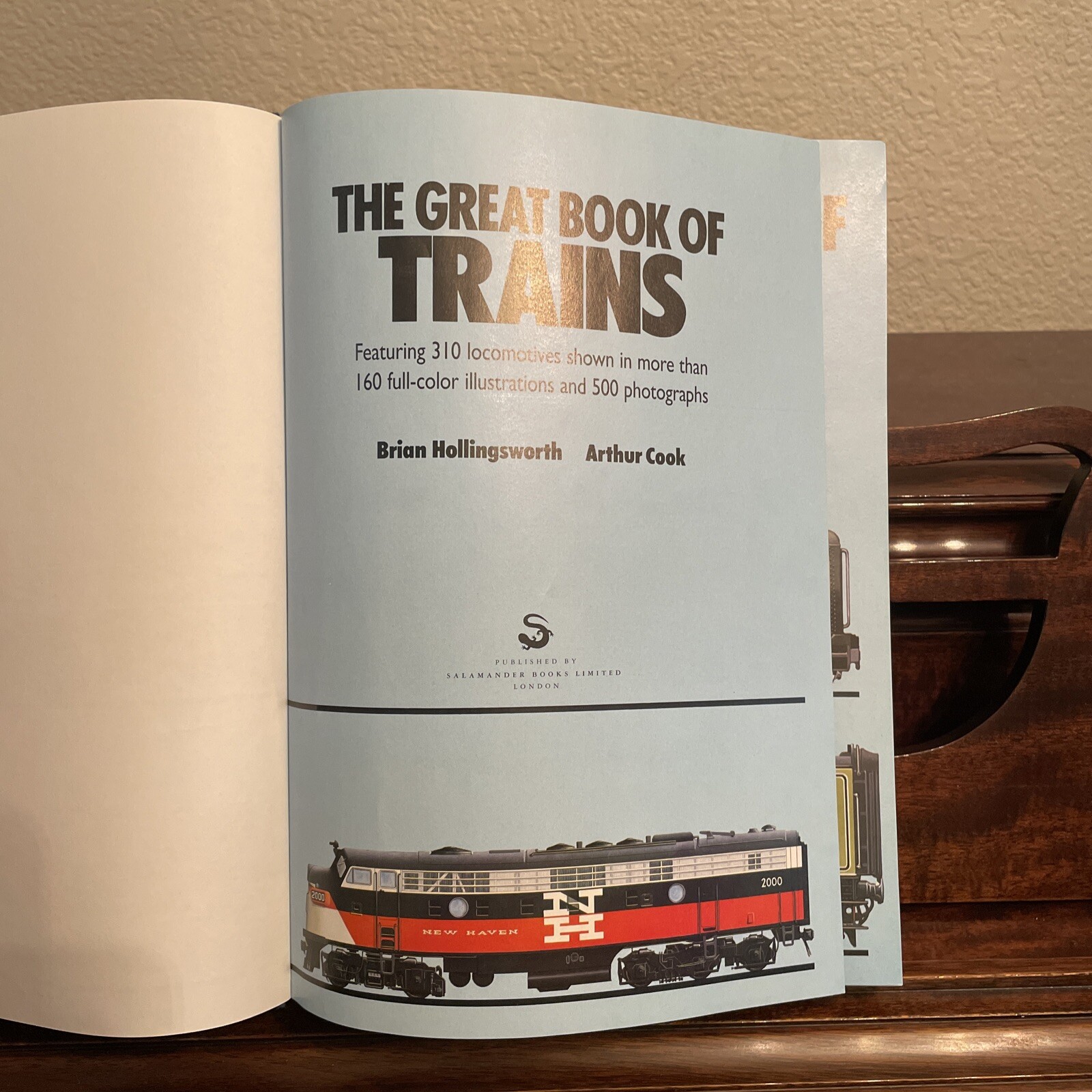THE GREAT BOOK OF TRAINS - Brian Hollingsworth, Arthur F. Cook 1987 HC ...