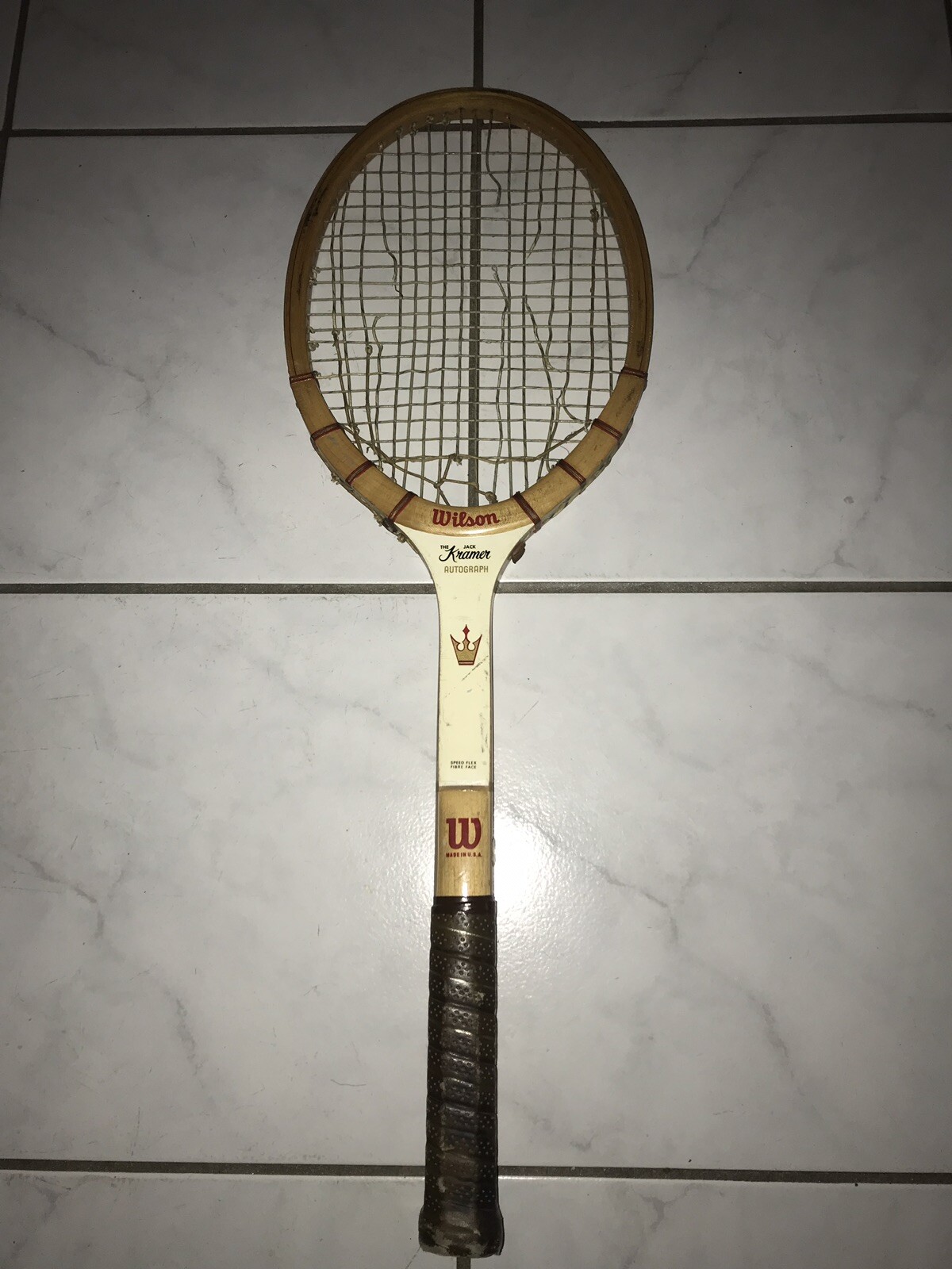 Vintage WILSON Jack Kramer AUTOGRAPH 4 1/2 Wood Tennis Racquet | eBay