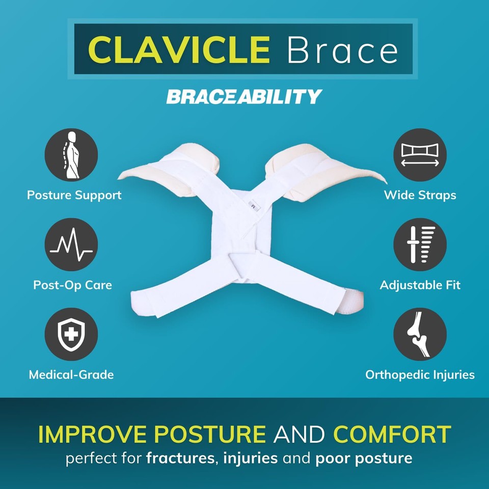 Figure 8 Clavicle Brace Posture Corrector Broken Collarbone Sling ...
