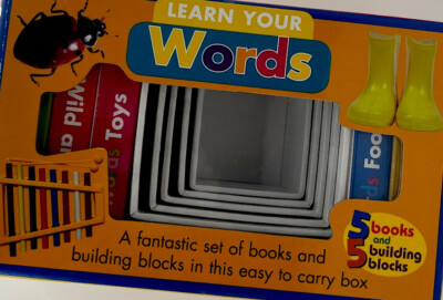 Learn Your Words 5 Books and 5 Building Blocks | eBay