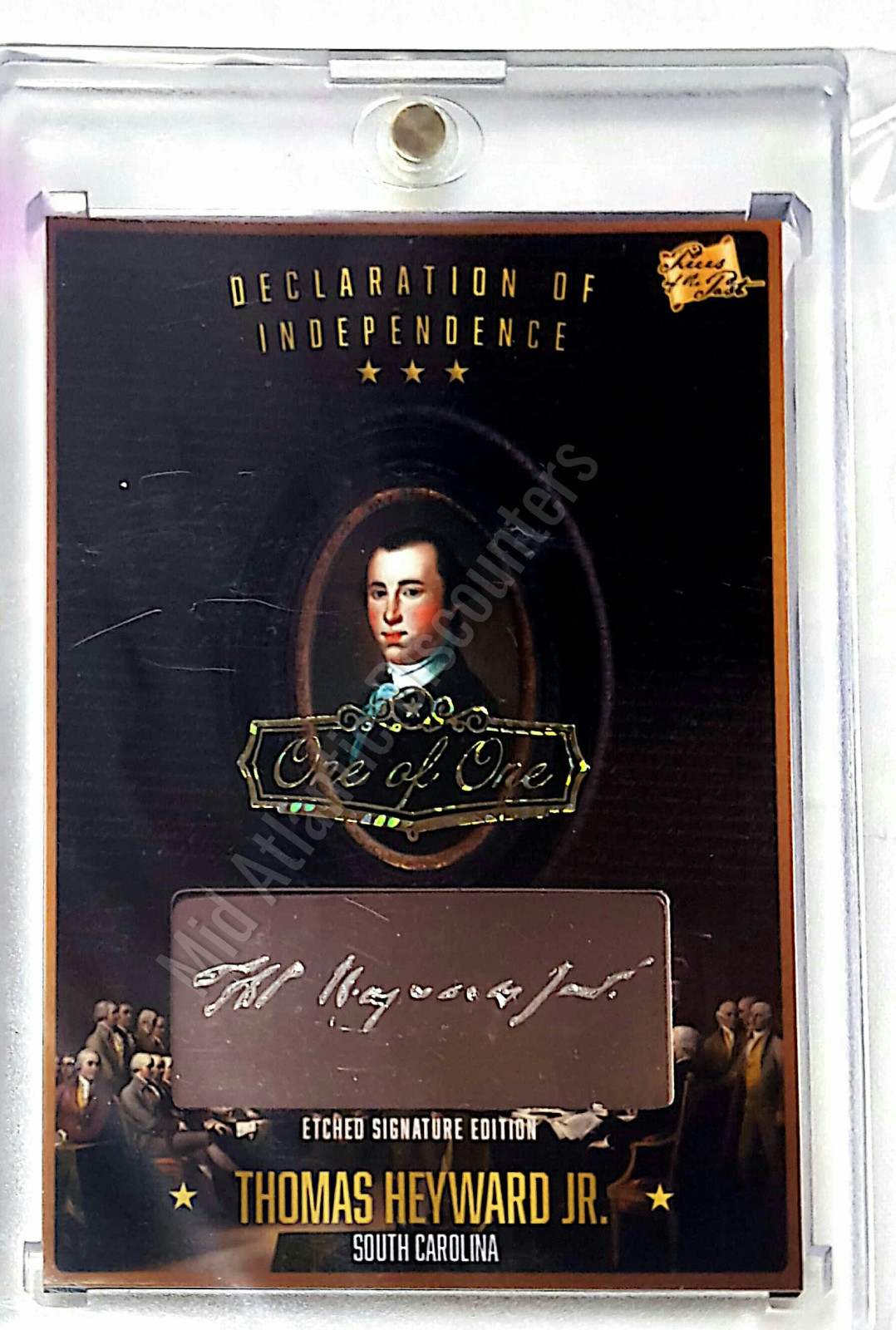 Collectors Card Declaration of Independence Thomas Heyward Jr, SC ...