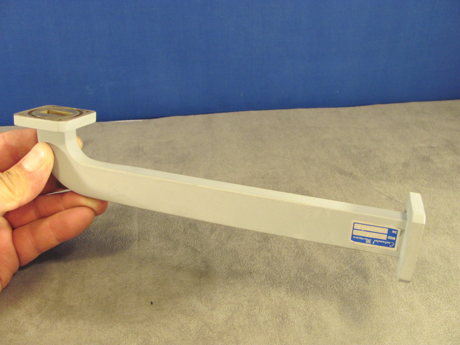 Waveguide WR75 Sweep H-bend (A)1.50"x(B)8.50" Cover Smooth X Cover Grooved | eBay