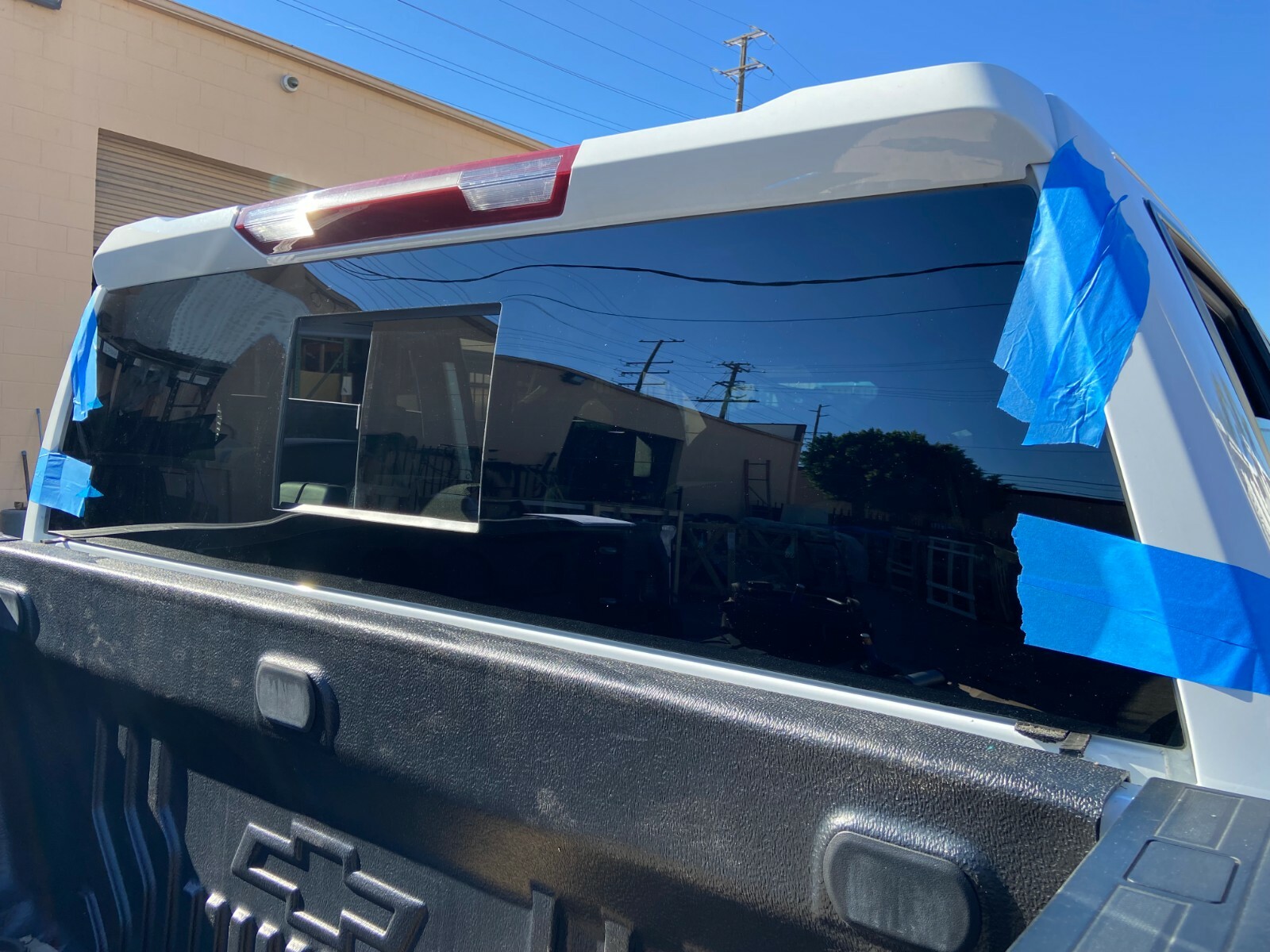 Fits 2019-2025 Chevy Silverado 1500 Back Glass Manual Sliding Window ...