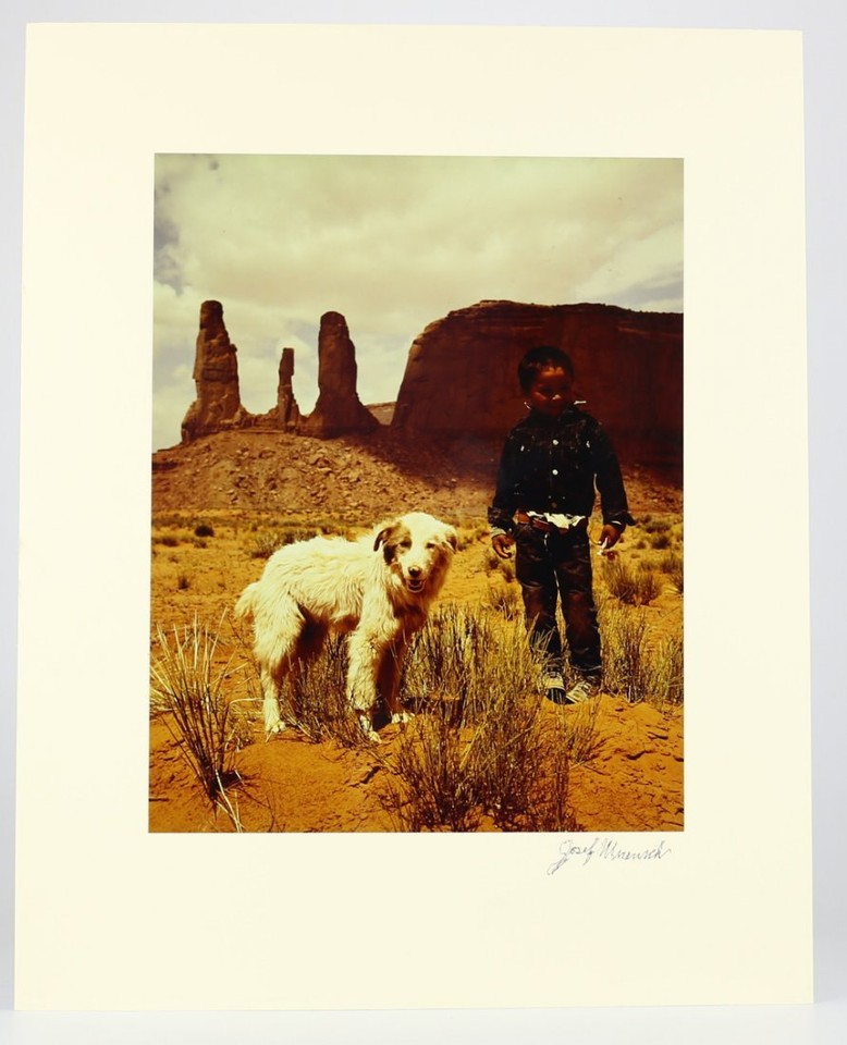 Josef Muench (American 1904-1998) Authentic Color Photo Navajo Shepherd ...