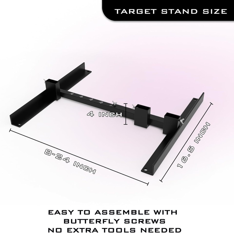 Shooting Target Stand for Outdoors Paper Target Holder W/ Stable ...