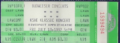 KSHE 95 Klassic Koncert July 10 1992 Kansas Frampton BTO Steppenwolf JD ...