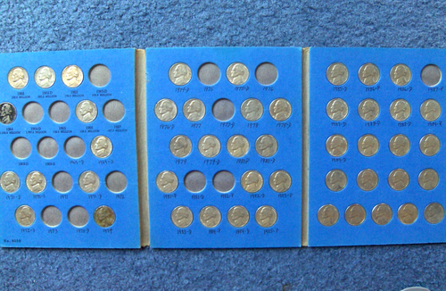PARTIALLY COMPLETE JEFFERSON NICKEL COLLECTION BOOK II LOT OF 48 ...