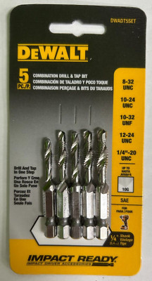 DeWalt DWADT5SET Combination Drill and Tap Bit Set | eBay